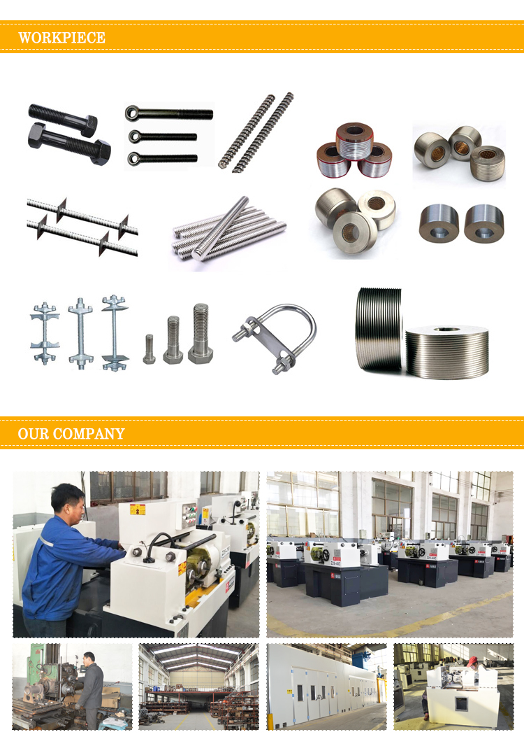 Steel bar rolling thread machine /iron rod screw threading machine ...